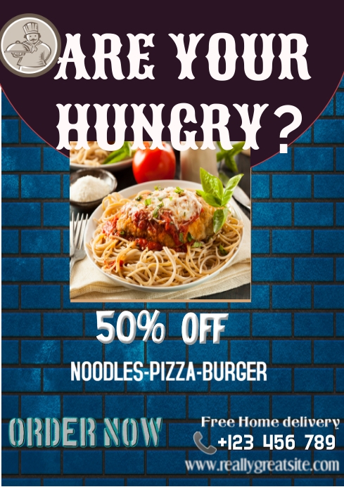 Restaurant flyer and food poster Template | PosterMyWall