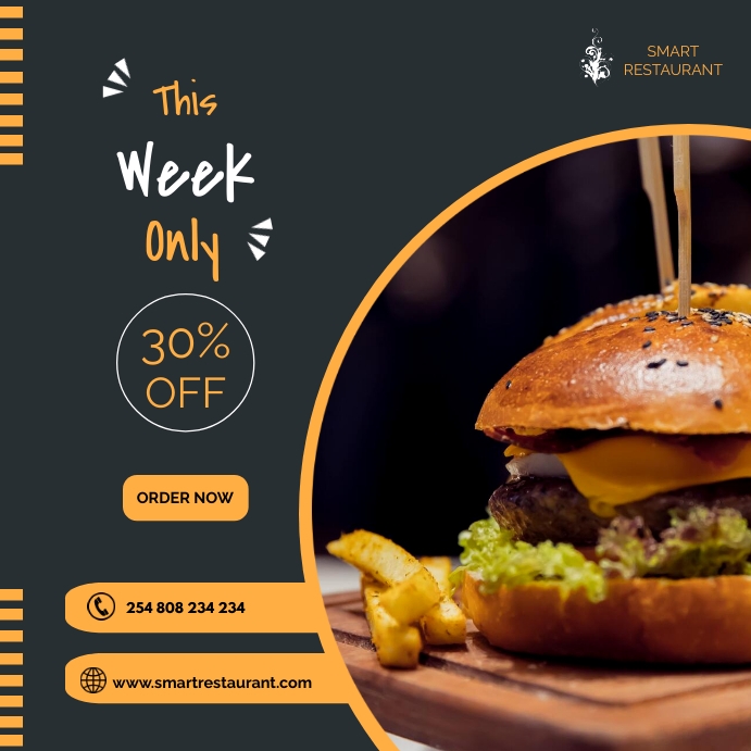 Restaurant flyer Template | PosterMyWall