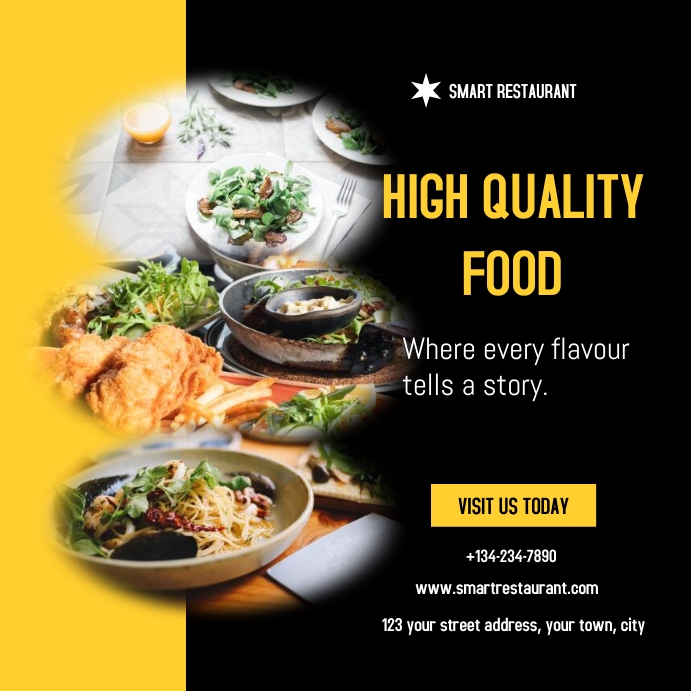 Restaurant flyer Template | PosterMyWall
