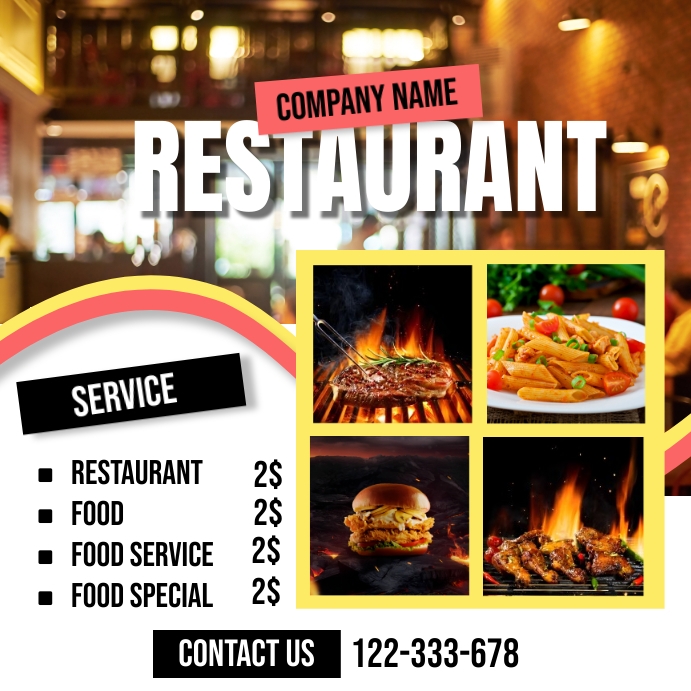 Restaurant flyer Template | PosterMyWall