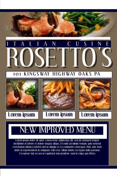Restaurant Flyer Template | PosterMyWall