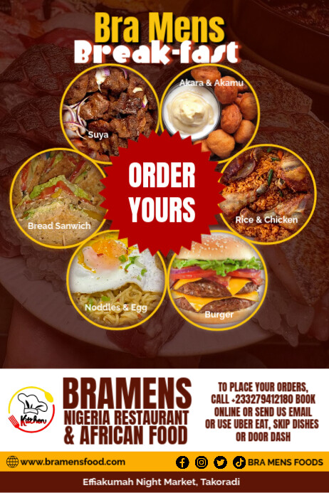 Restaurant Flyer Template | PosterMyWall