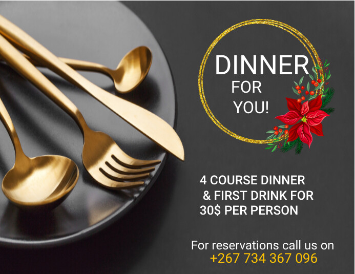 Restaurant Flyers, dinner, dinner invitation Template | PosterMyWall