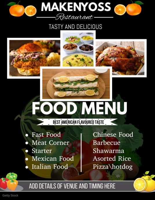 Brosur Brosur Restoran Templat | PosterMyWall