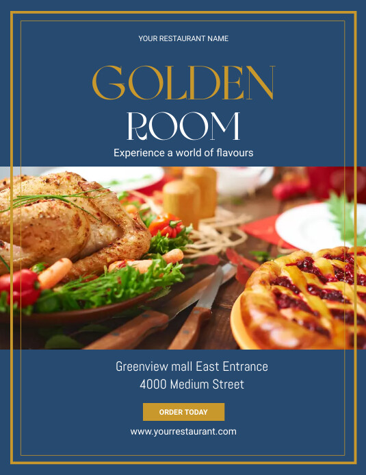 Copy of Restaurant flyers | PosterMyWall