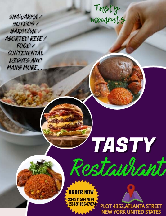 Brosur Brosur Restoran Templat | PosterMyWall