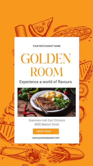 Copy of Restaurant flyers | PosterMyWall