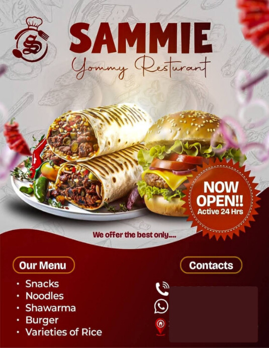 Restaurant flyers Template | PosterMyWall