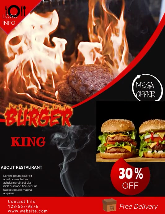 RESTAURANT FLYERS TEMPLATE | PosterMyWall