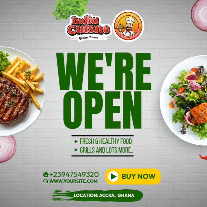 Restaurant Flyers Template | PosterMyWall