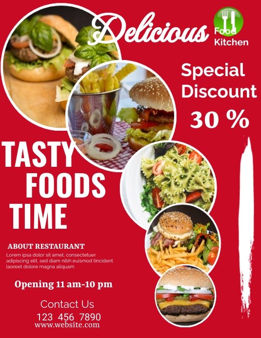 RESTAURANT FLYERS TEMPLATE | PosterMyWall