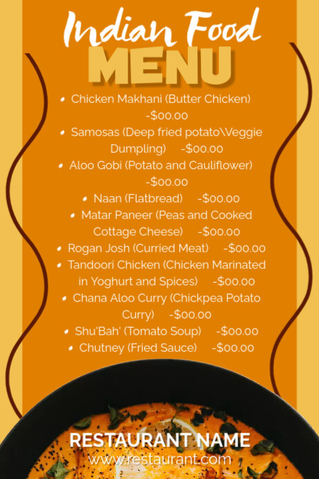 Restaurant Flyers: Indian Template | PosterMyWall