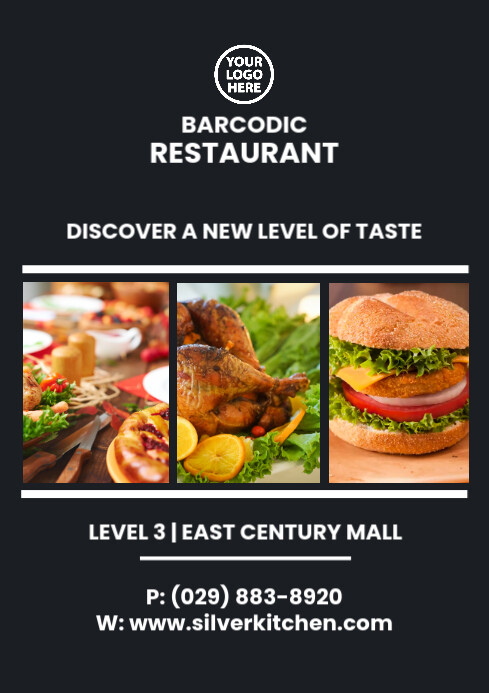 Restaurant food advertisement poster flyer Template | PosterMyWall