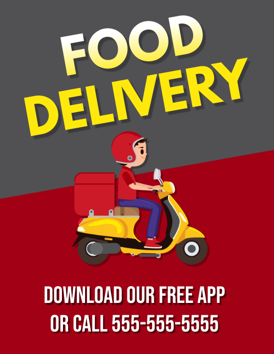Food Delivery Flyers Printable