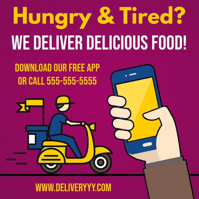 Food Delivery Flyers Printable