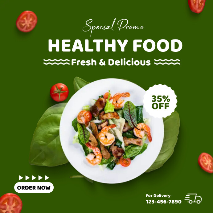 restaurant food instagram poster Template | PosterMyWall