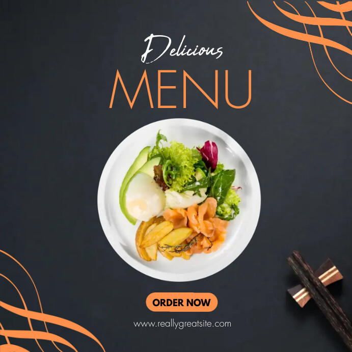 restaurant food instagram poster Template | PosterMyWall