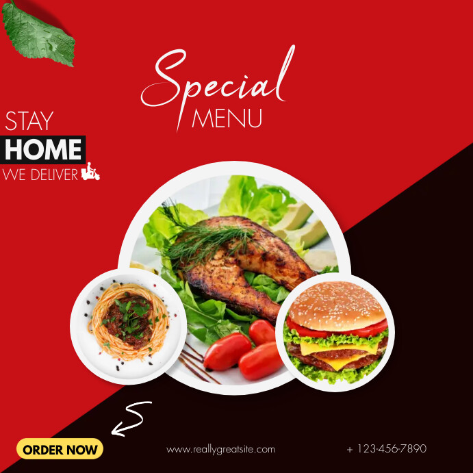 Plantilla de restaurant food instagram poster | PosterMyWall