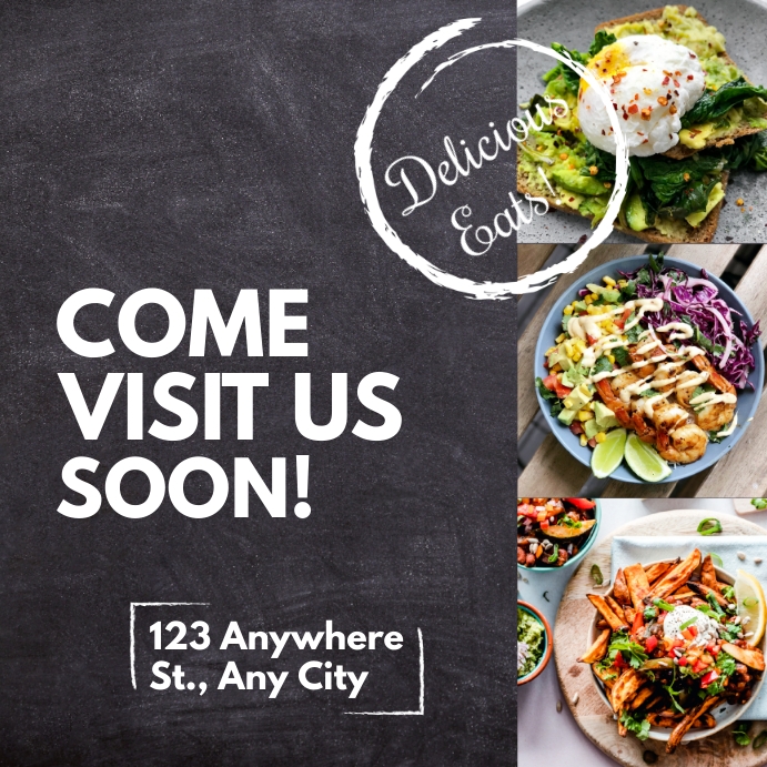 restaurant food instagram poster Template | PosterMyWall