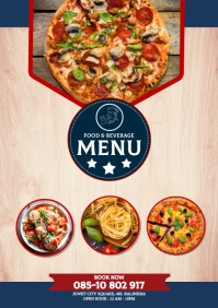 Restaurant Menu Cover Template | PosterMyWall