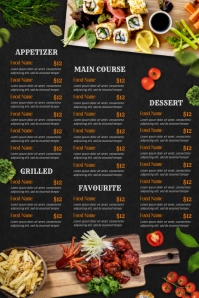 Take away out Flyer Poster Food Delivery food Template | PosterMyWall