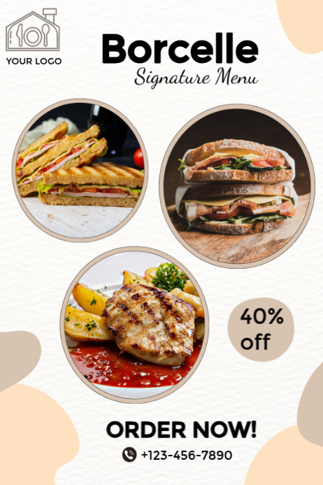 Restaurant Food Menu Poster Template | PosterMyWall