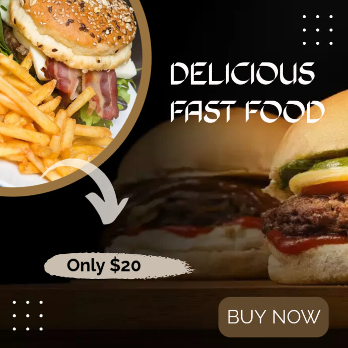 Restaurant Food Promotion Template | PosterMyWall