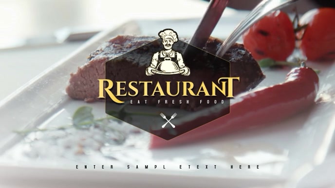 Restaurant/Food Video Template | PosterMyWall