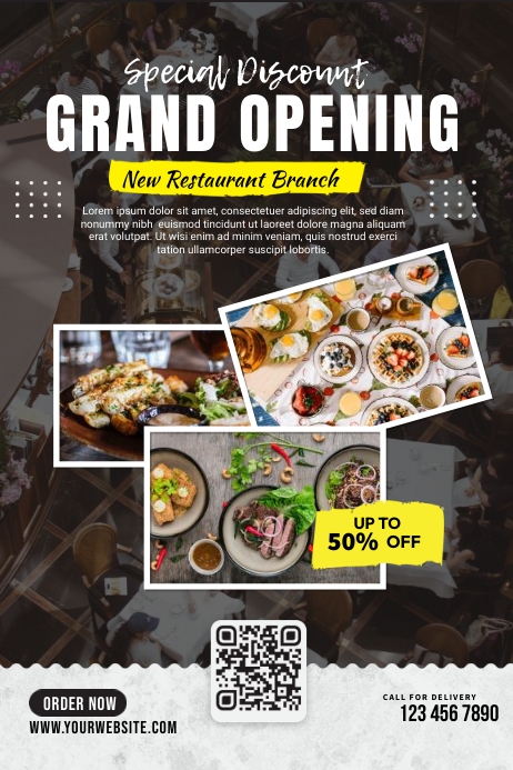 Restaurant Grand Opening Template | PosterMyWall