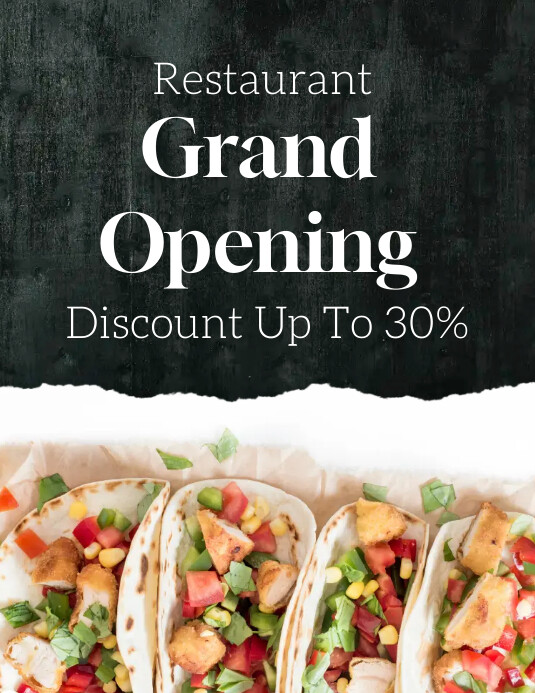 Restaurant Grand Opening Template | PosterMyWall