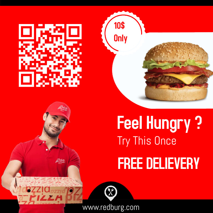 restaurant hotel delivery poster design Template | PosterMyWall