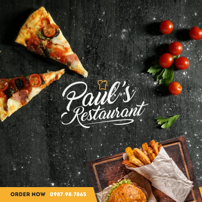 Restaurant Instagram Ad Template | PosterMyWall
