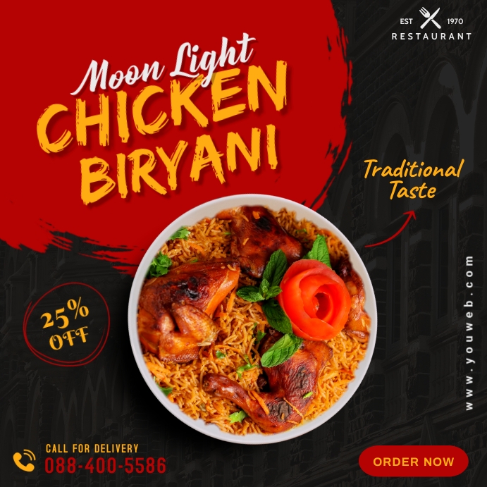 Restaurant Instagram Promotion Template | PosterMyWall