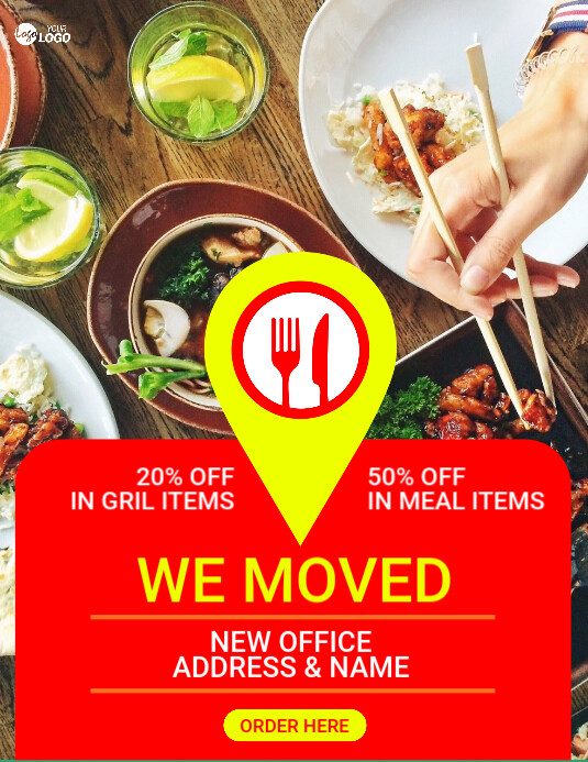 Copy of Restaurant Location Change Flyer | PosterMyWall