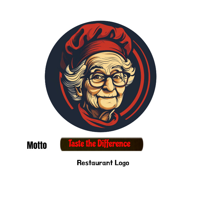 Restaurant logo red and black Template | PosterMyWall