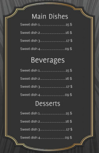 Restaurant menu front, Restaurant menu online Template | PosterMyWall