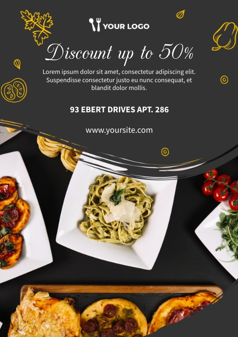 Restaurant Menu Ads Template | PosterMyWall