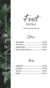 Menu Business Card Template | PosterMyWall