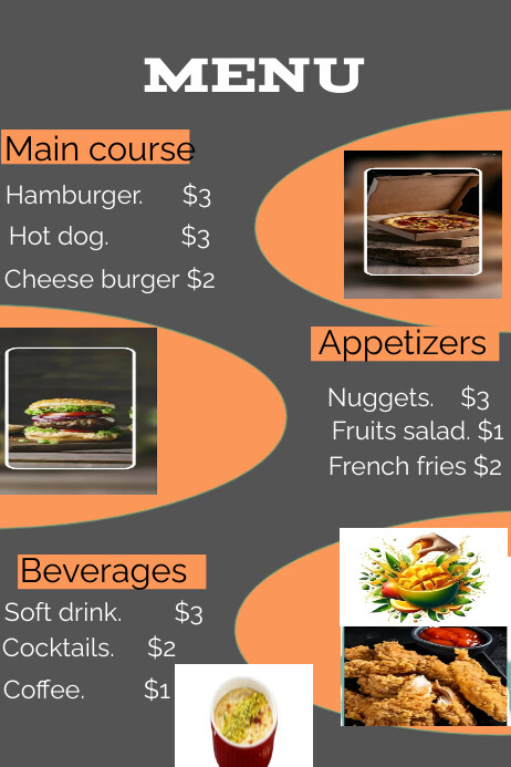 Restaurant Menu Template | PosterMyWall
