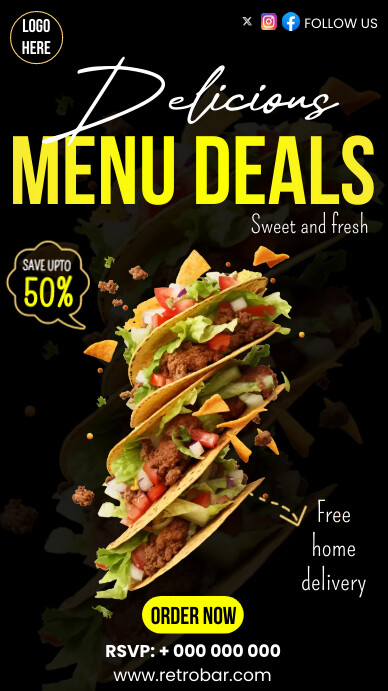 Restaurant Menu Templat | PosterMyWall