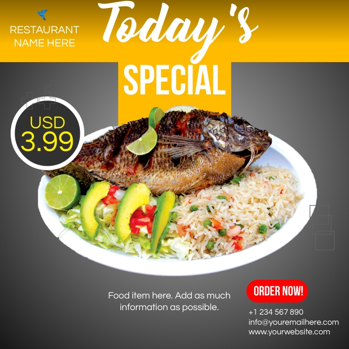 Menu Templat | PosterMyWall