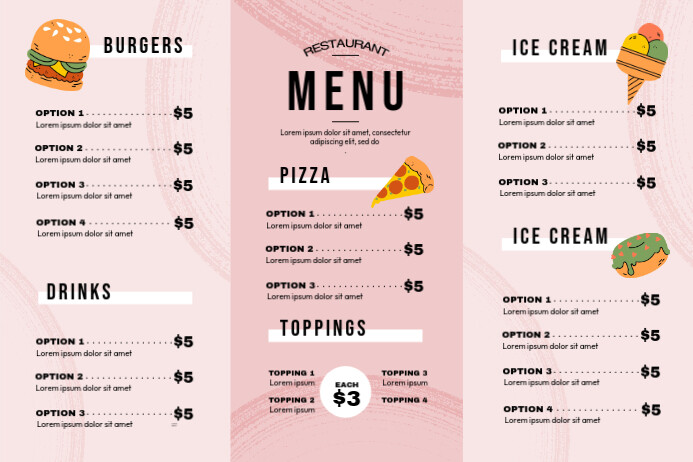Restaurant Menu Template | PosterMyWall