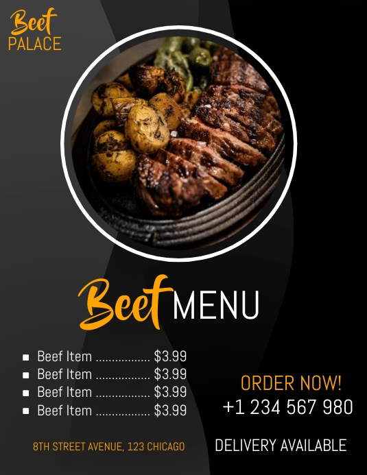 restaurant menu Template | PosterMyWall