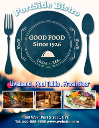 Restaurant Menu Cover Page Flyer Template | PosterMyWall