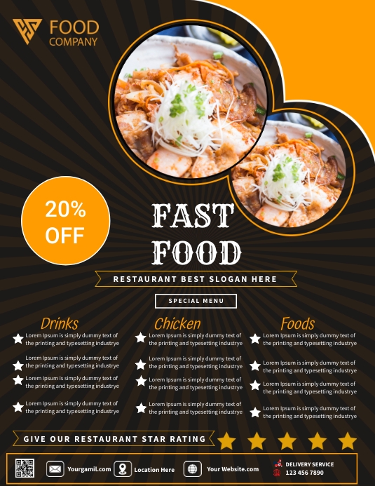 Menu Templat | PosterMyWall