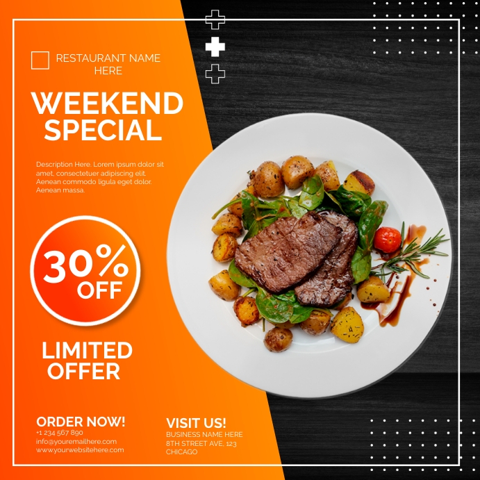 Copy of restaurant menu | PosterMyWall