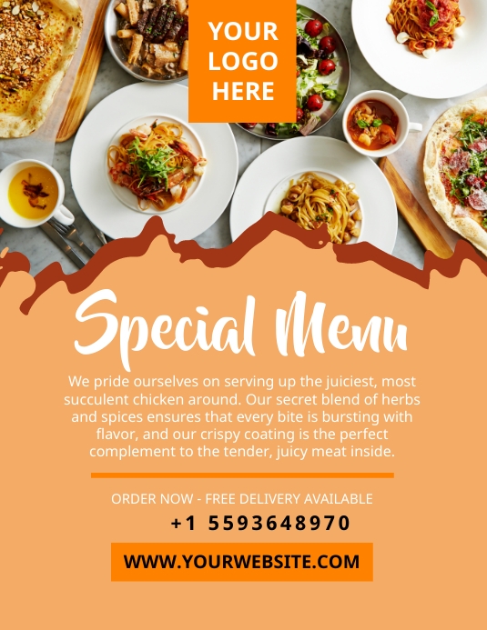 Restaurant Menu Flyer Template | PosterMyWall