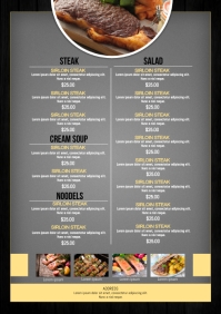 Restaurant Appetizer Food Menu Flyer Template | PosterMyWall