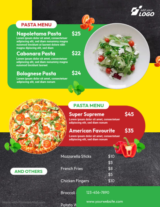 Plantilla de Restaurant Menu Flyer Template | PosterMyWall