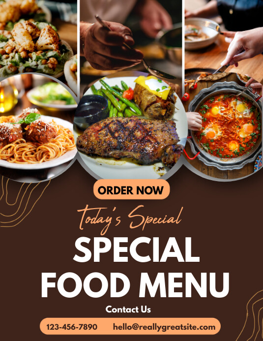 Restaurant menu flyers templates | PosterMyWall